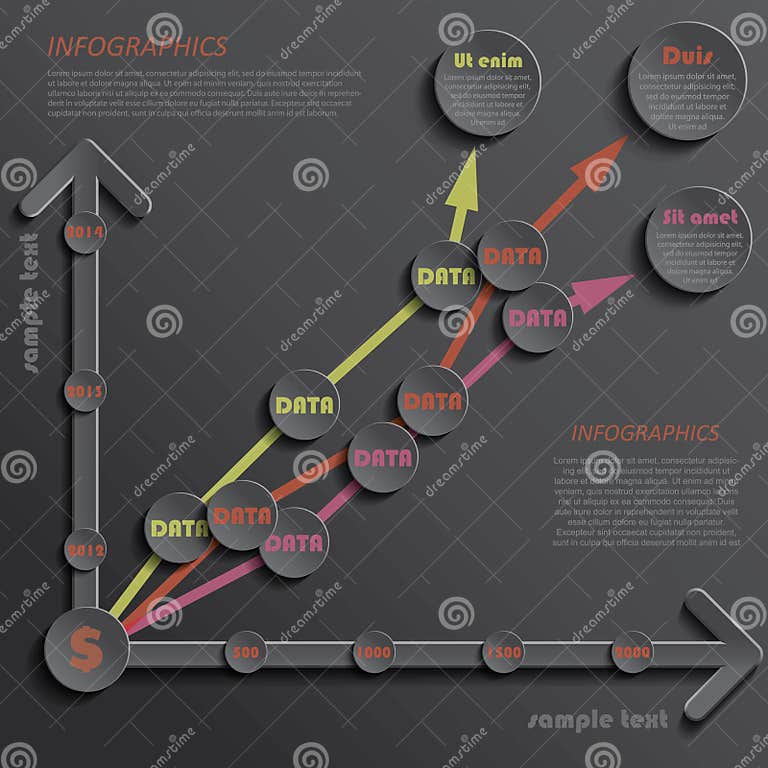 Modern Template Infographics Design Data Presentation Indicators Stock ...