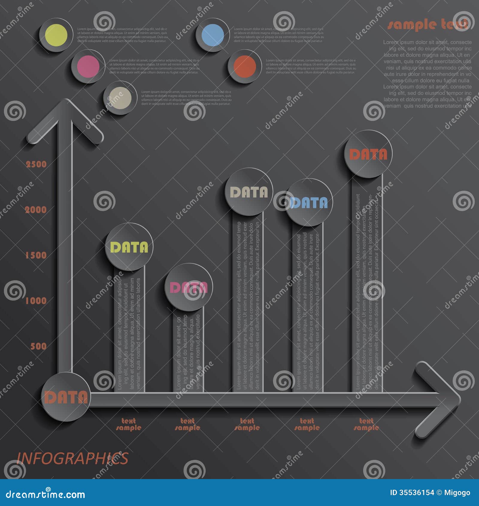 Modern Template Infographics Design Data Presentation Indicators Stock ...