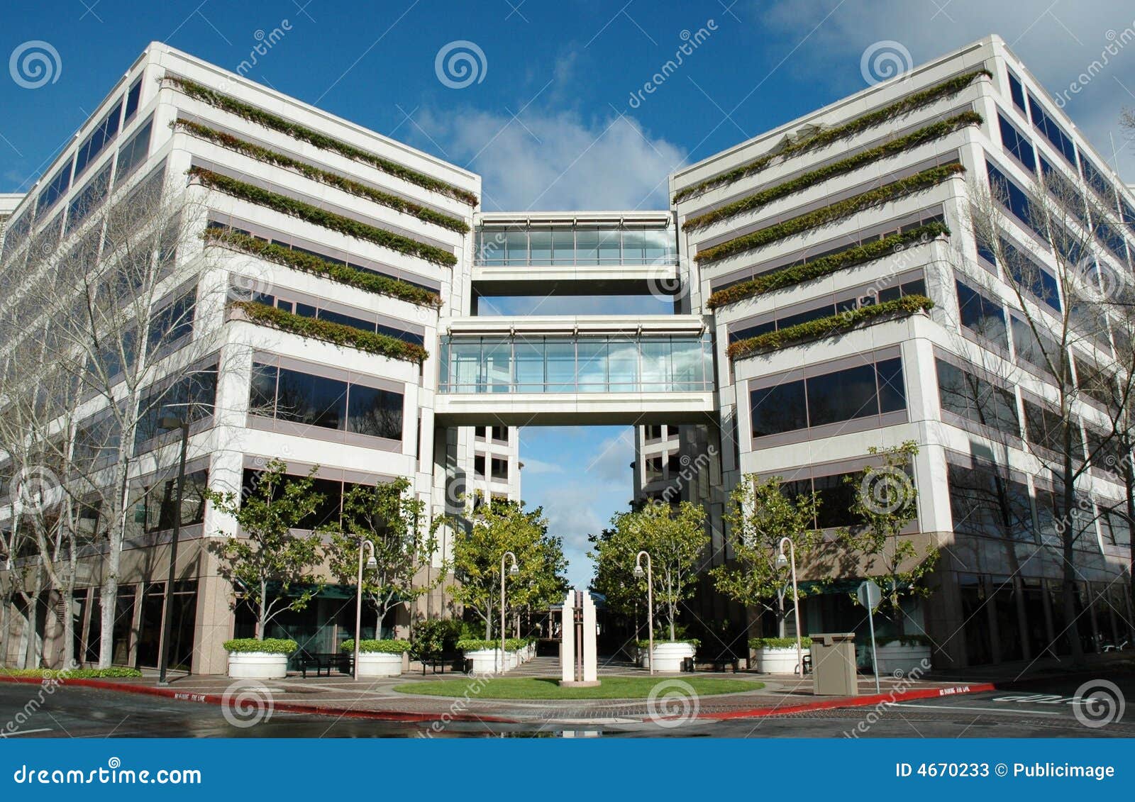 Modern Terraced Office stock image. Image of structure - 4670233