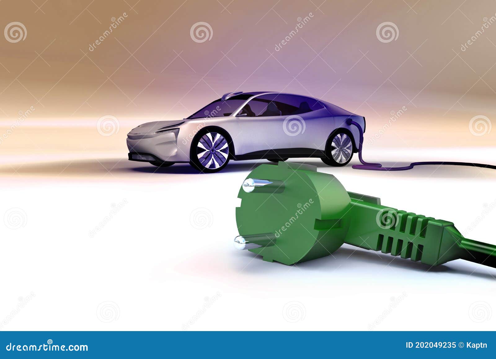 Modern Electric Car is Driverless Driving by Autonomous Driving Vehicle ...