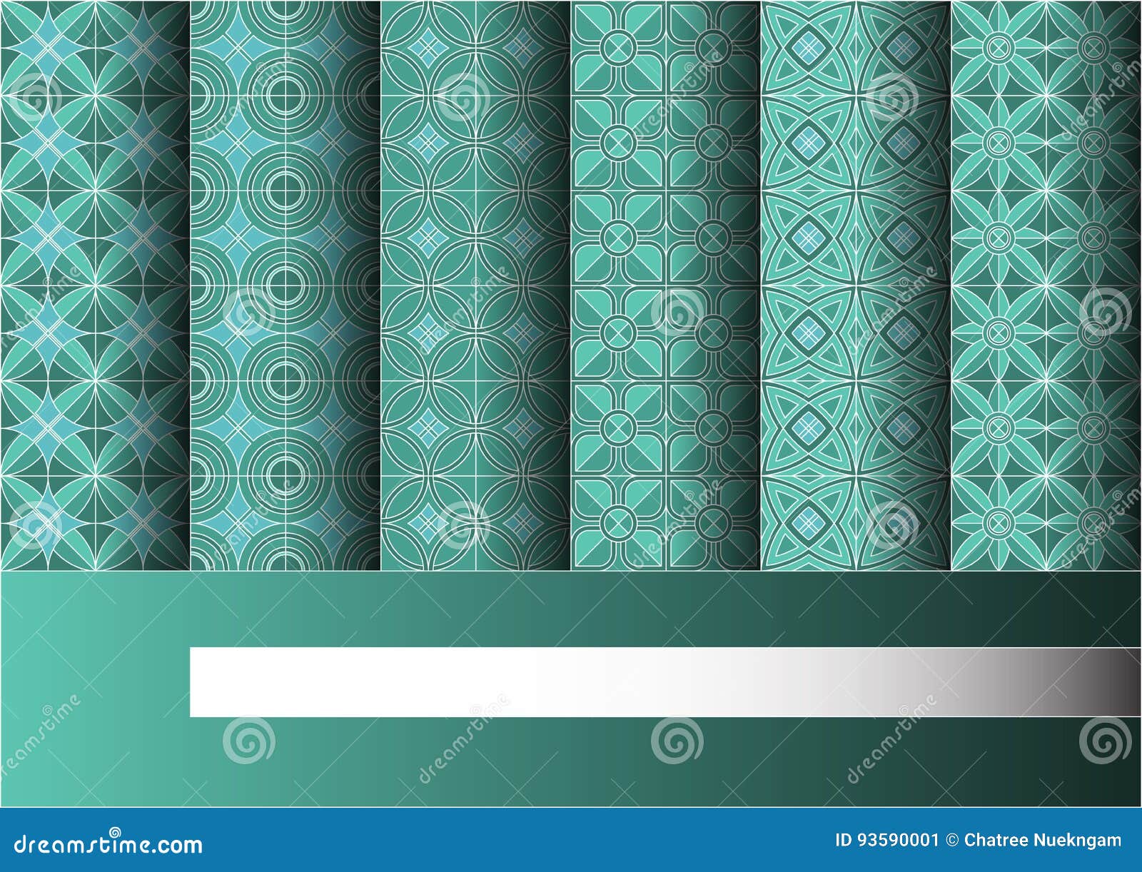Modern Thai Patterns Vector Stock Vector - Illustration of green, shape ...