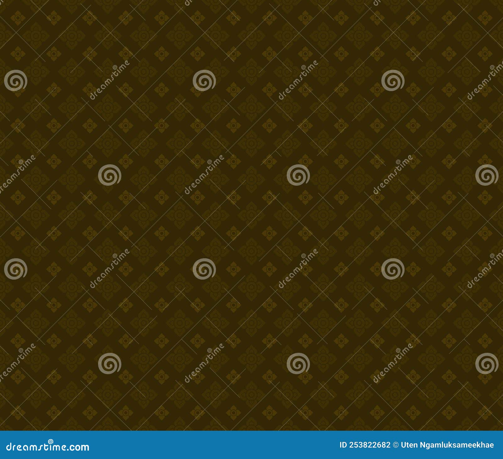 Modern Thai Style Art Pattern Background Brown Square Shape Stock ...