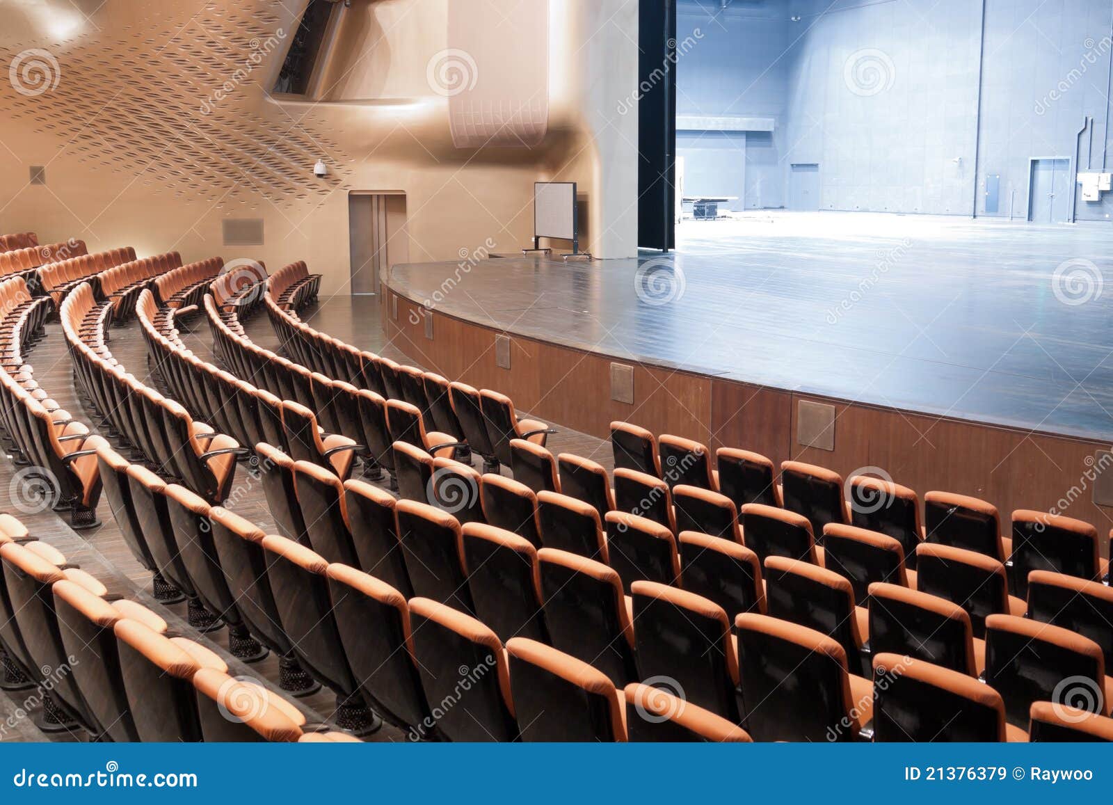 Modern theatre interior stock image. Image of audience - 21376379