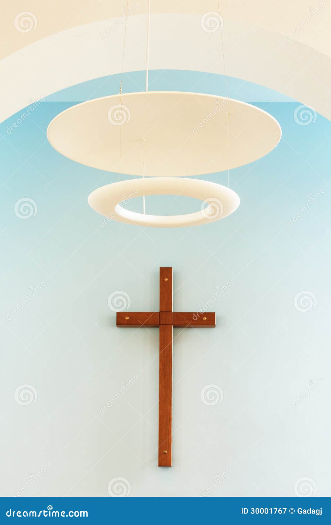 Wooden cross with nimbus stock image. Image of solemn - 30001767