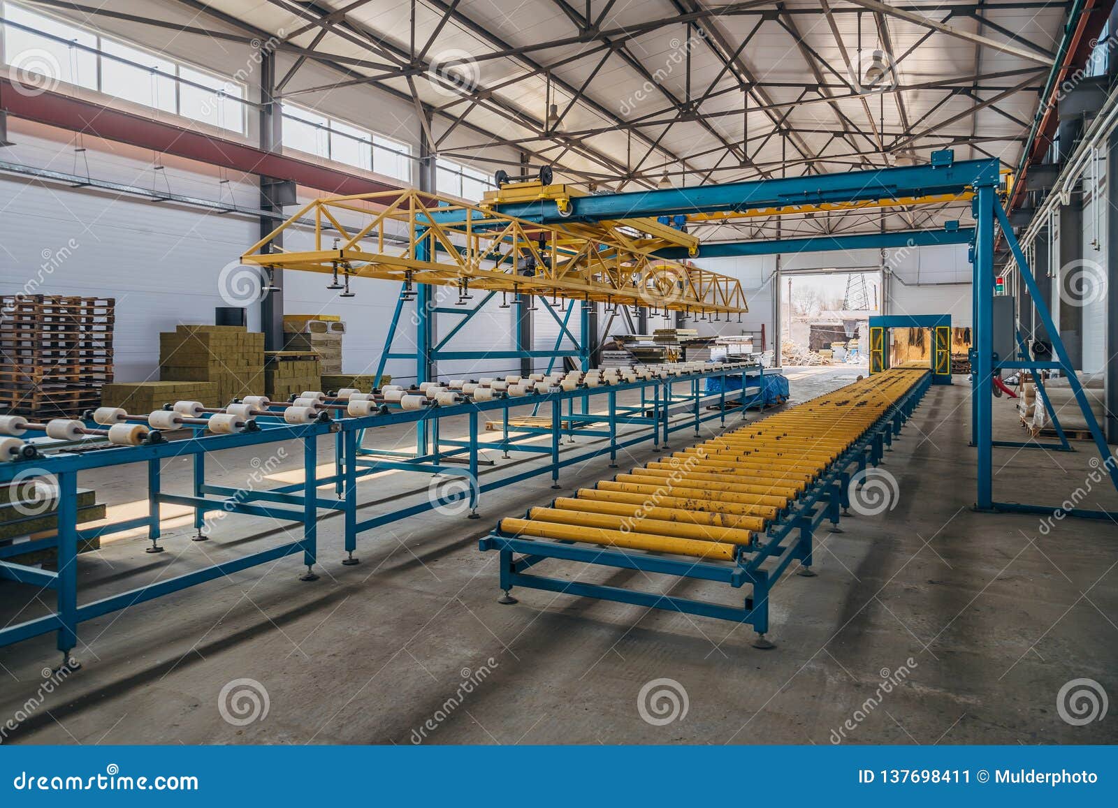 Modern Thermal Insulation Sandwich Panel Production Line. Machine Tools ...