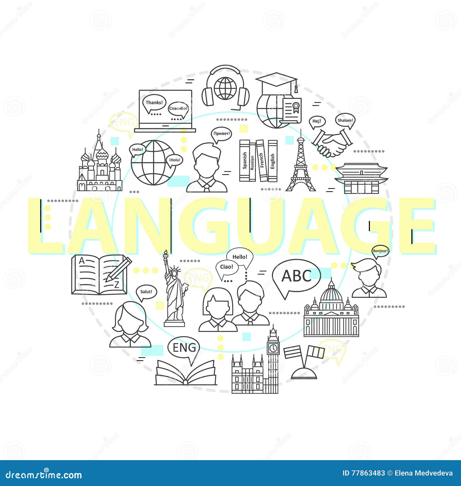 Modern Thin Line Concepts of Learning Foreign Languages, Language ...