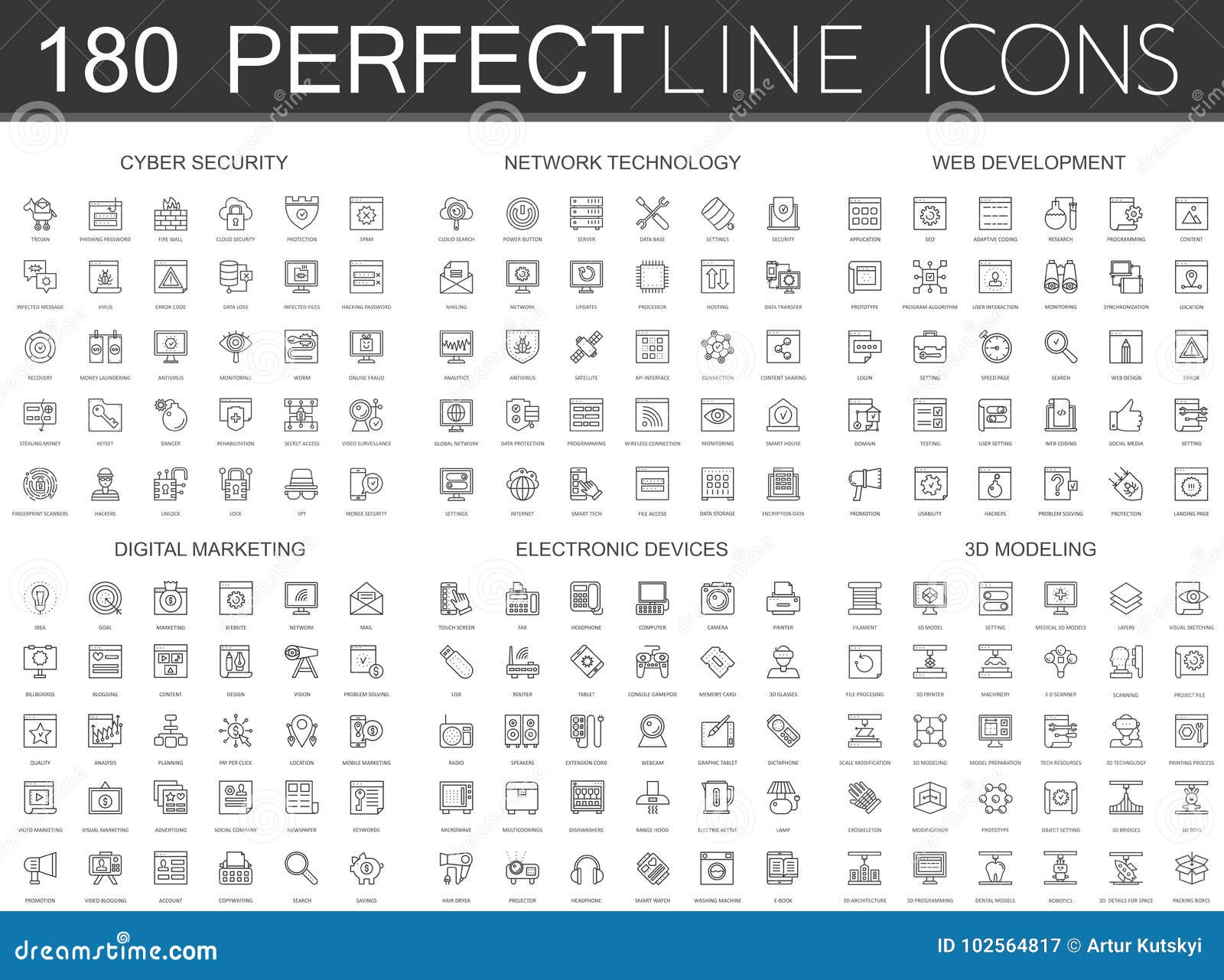 Technology Icons Set. Included Icon As Rating Stars, Winner Podium ...