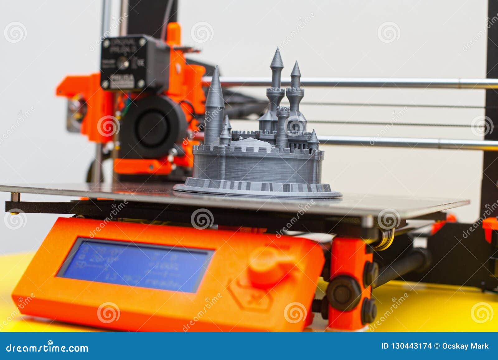 Modern Three Dimensional Printer during Work. Stock Photo - Image of ...