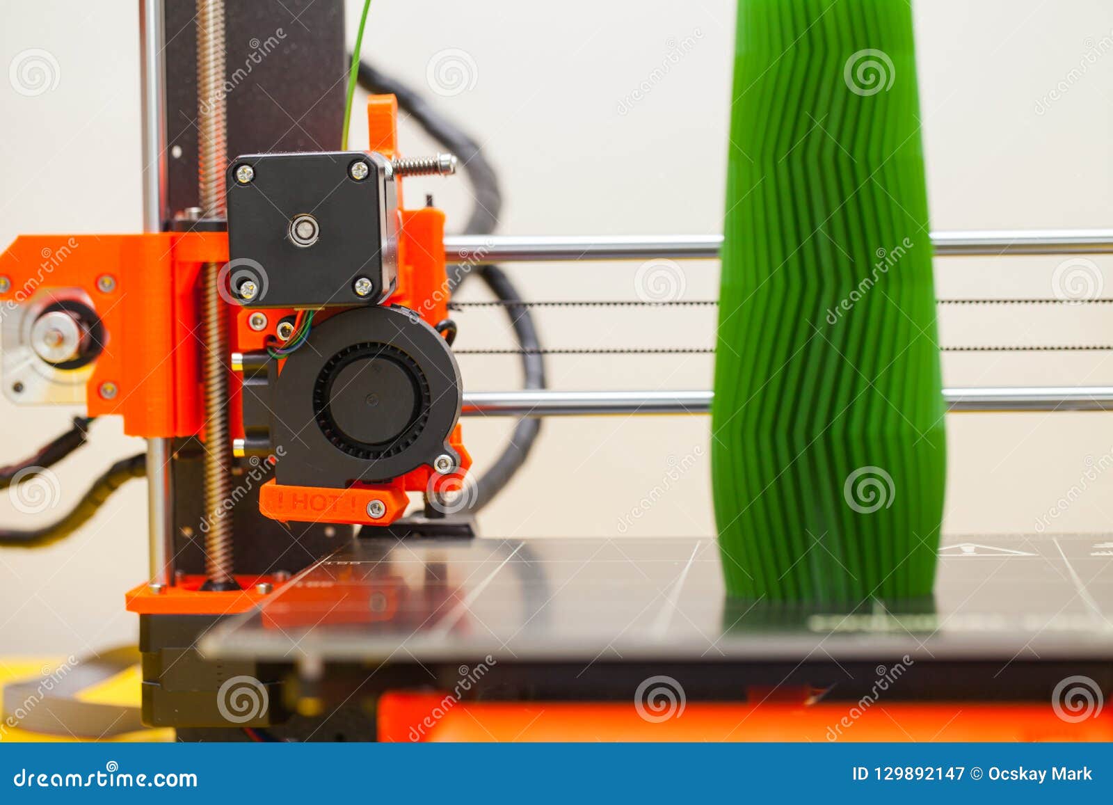 Modern Three Dimensional Printer during Work. Stock Image - Image of ...
