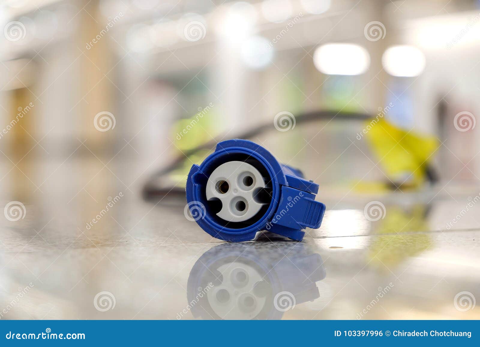 Modern Three Eyes Plug Socket Stock Photo - Image of portrait, power ...
