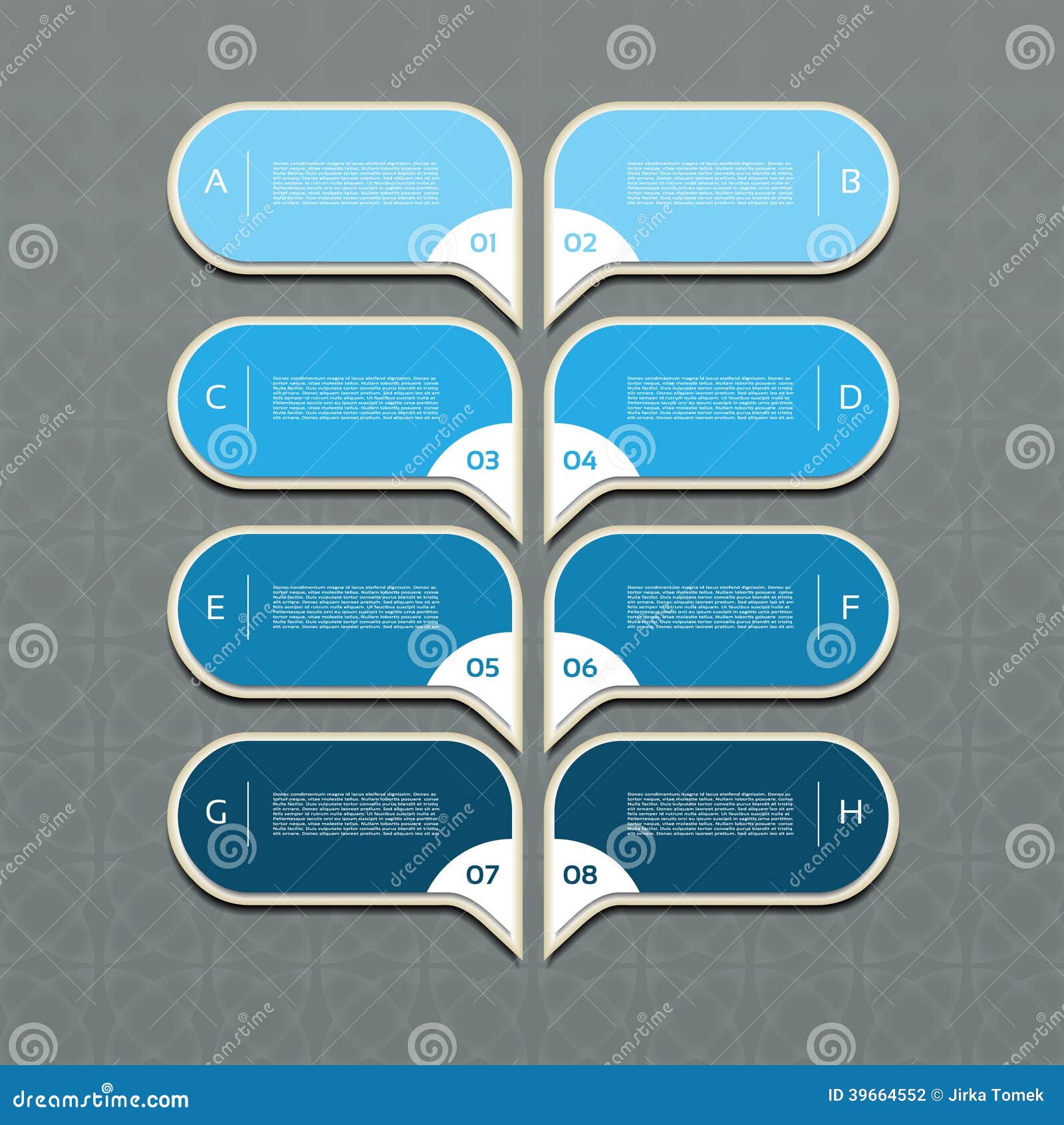 Modern Time Line Design Template. Stock Illustration - Illustration of ...
