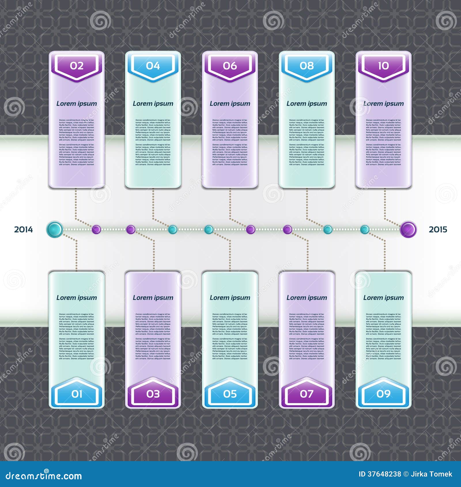 Modern Timeline Design Template. Stock Vector - Illustration of graph ...