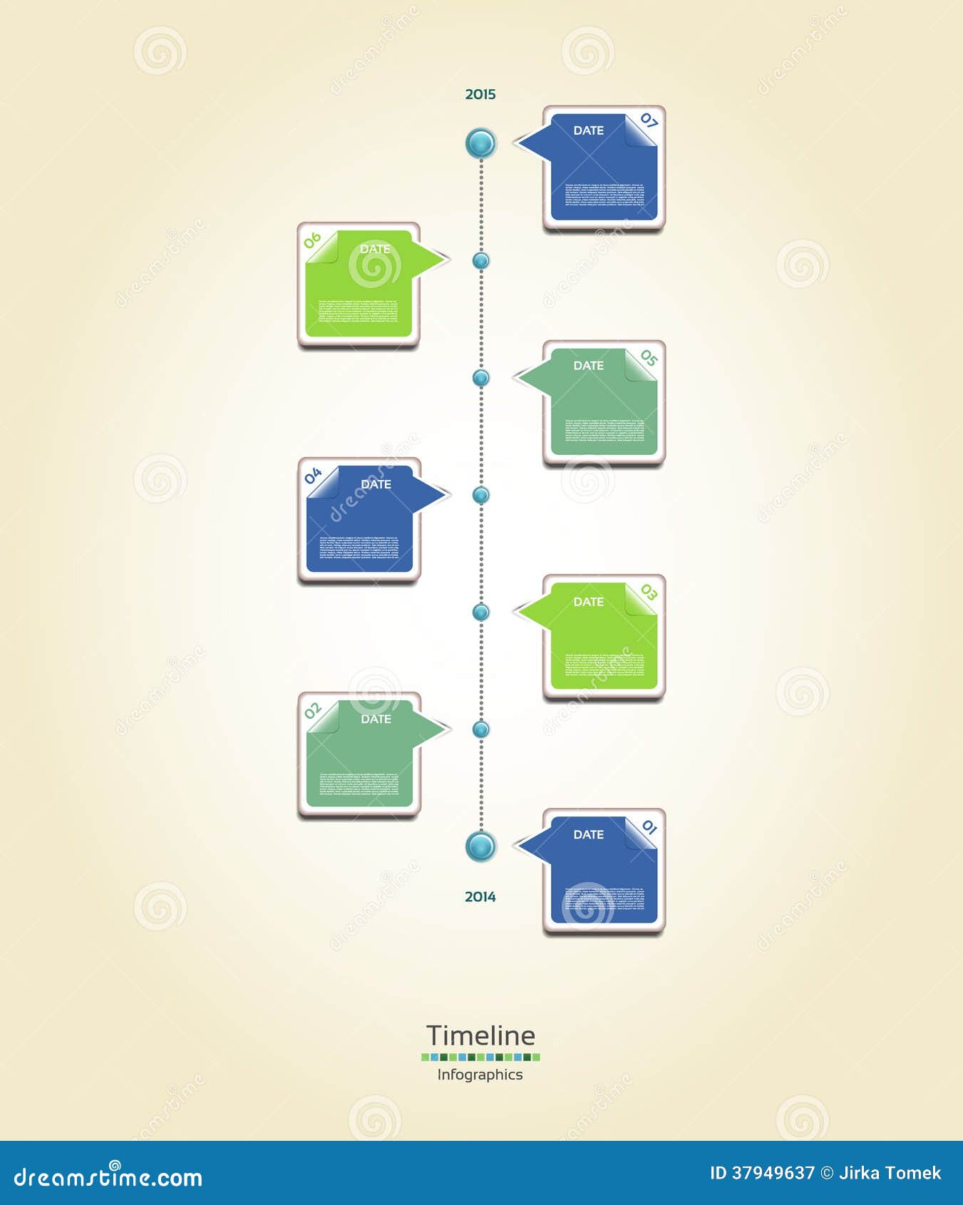 Modern Timeline Design Template Stock Vector - Illustration of elements ...