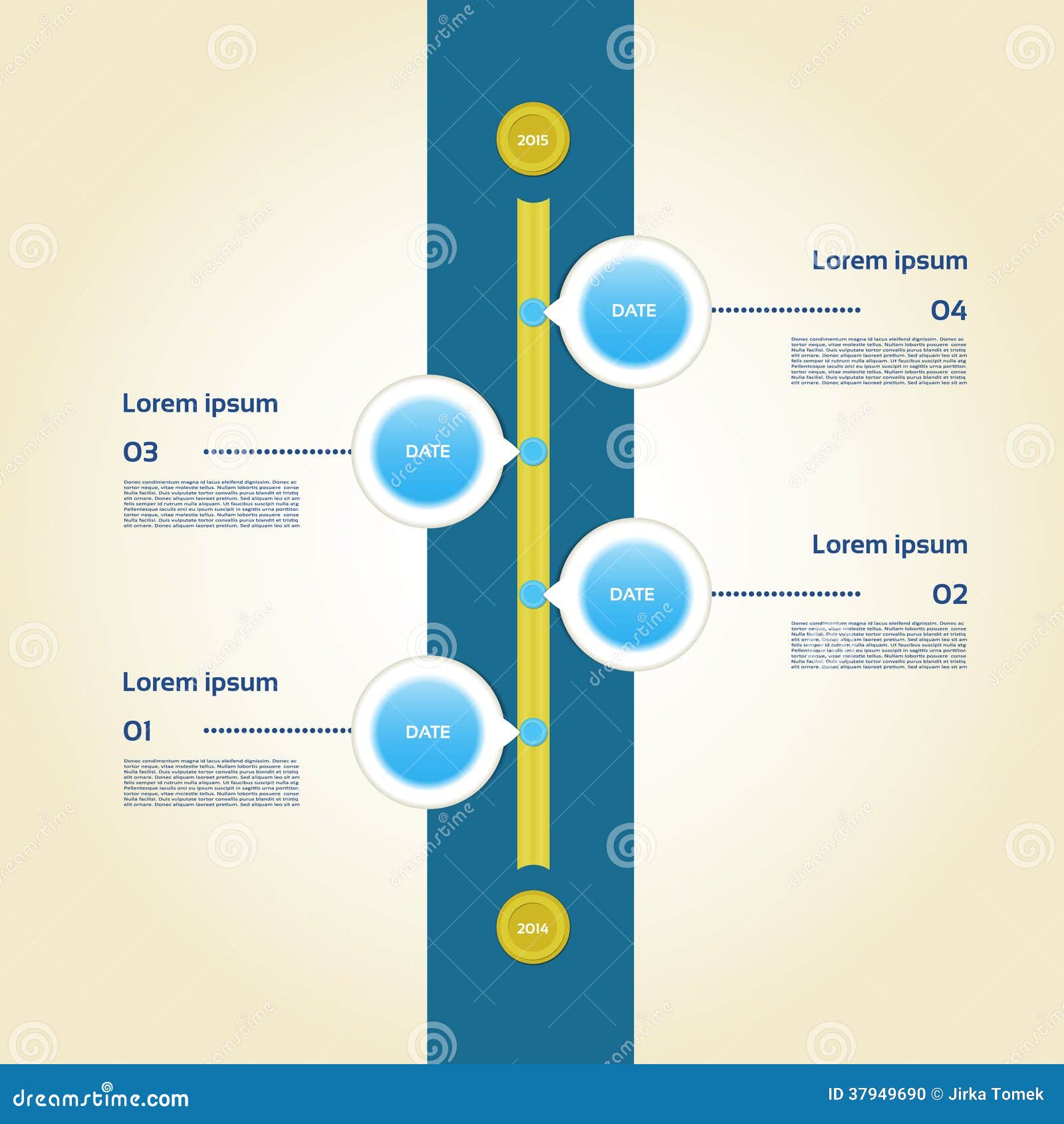 Modern Timeline Design Template Stock Vector - Illustration of diagram ...