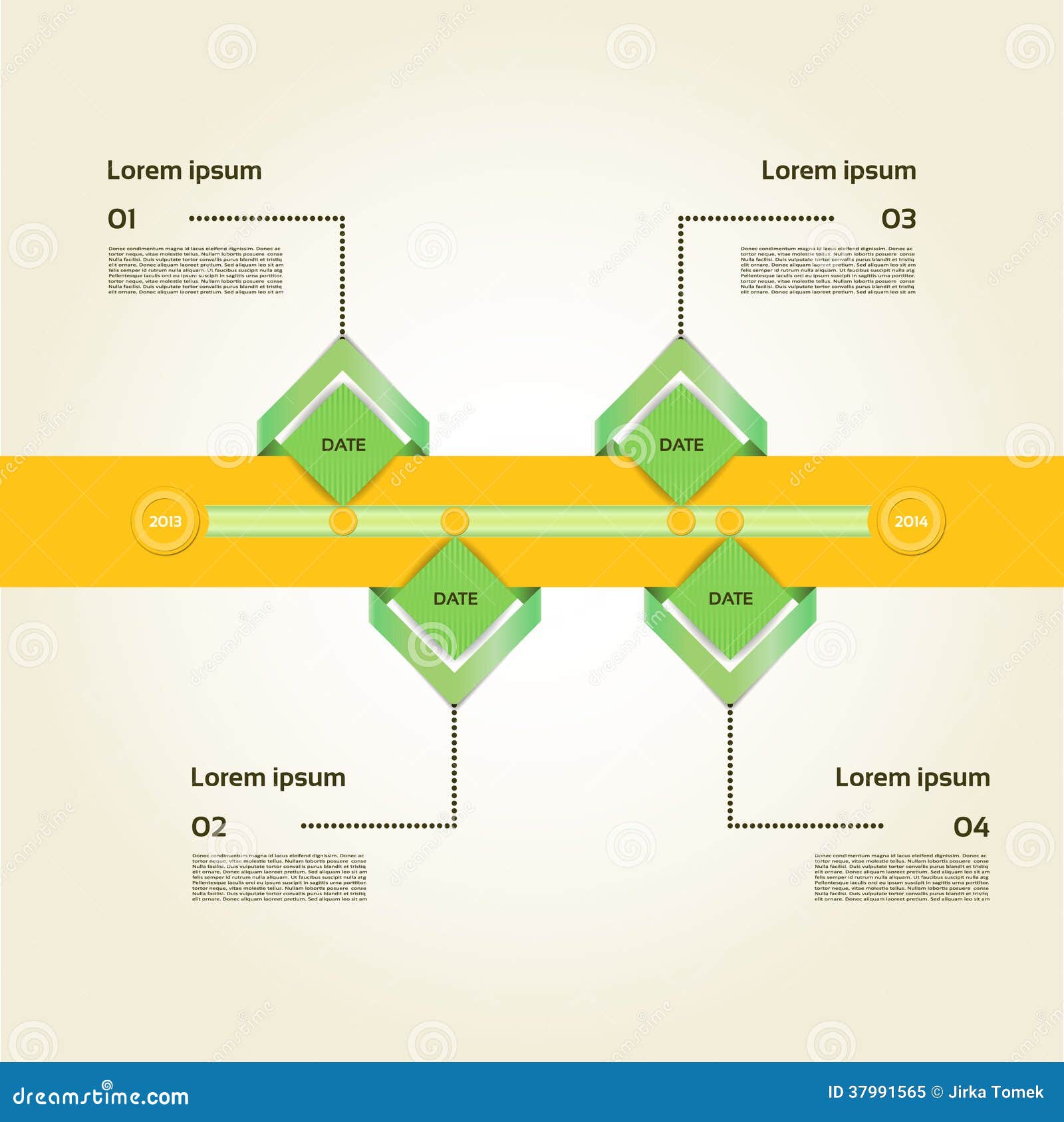 Modern Timeline Business Careers Infographic Of Process With Seven ...