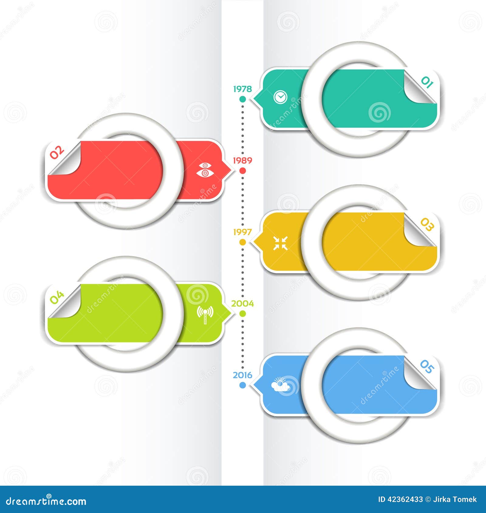 Modern Timeline Infographic Banner Cartoon Vector | CartoonDealer.com ...