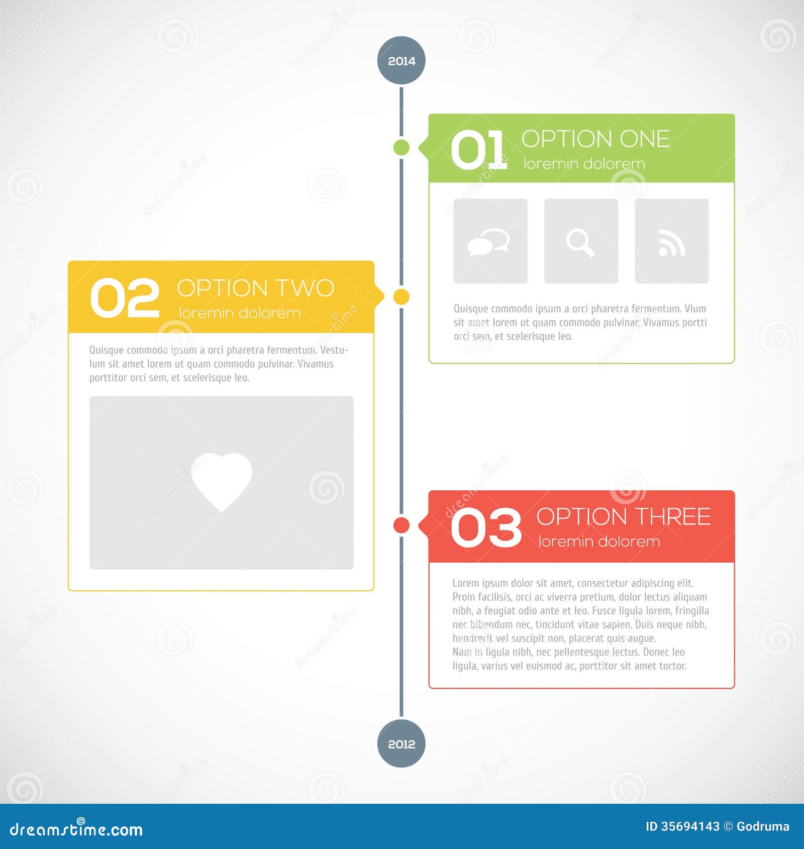 Modern Timeline Design Template Stock Vector - Illustration of diagram ...