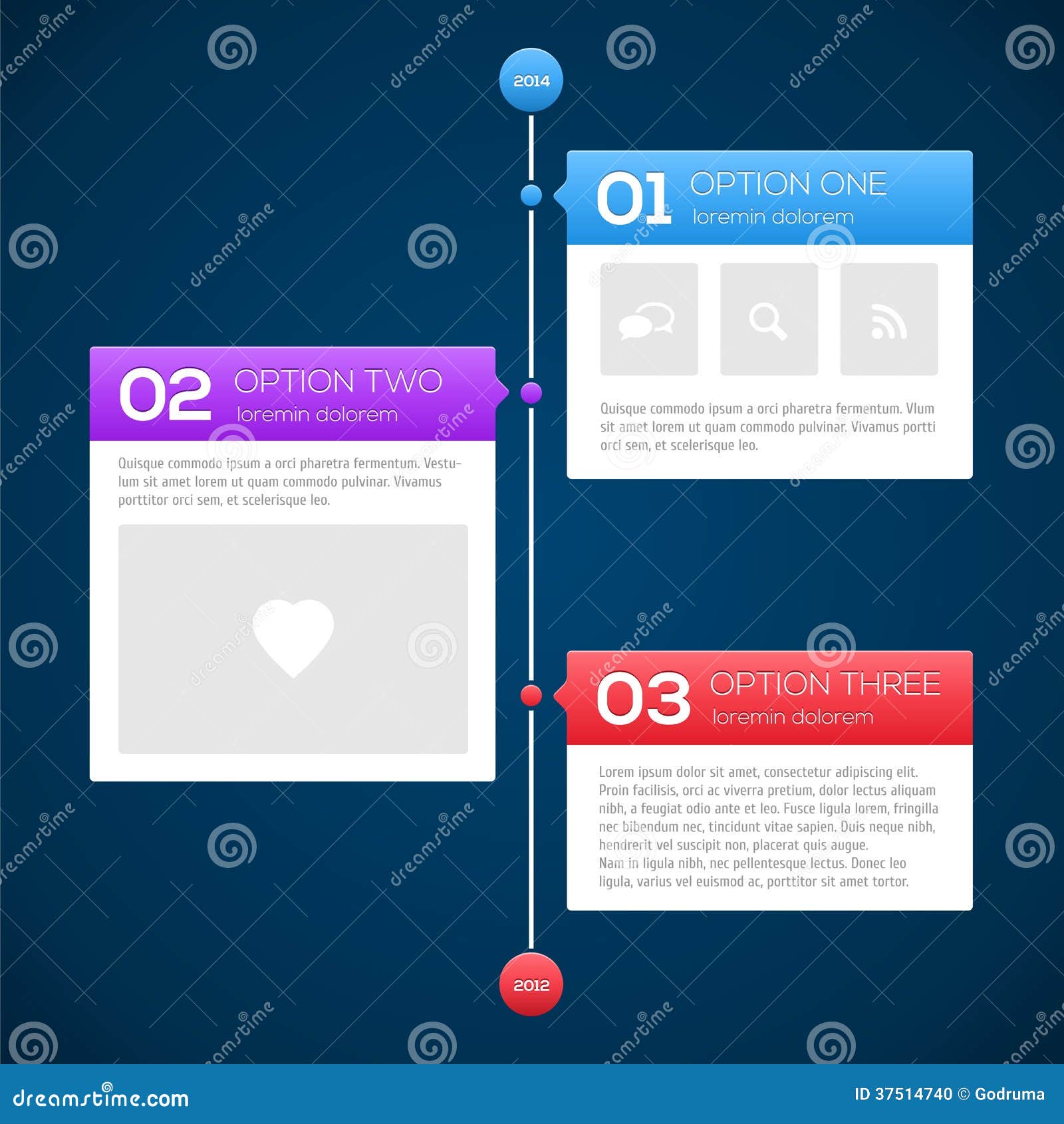 Modern Timeline Design Template Stock Vector - Illustration of business ...