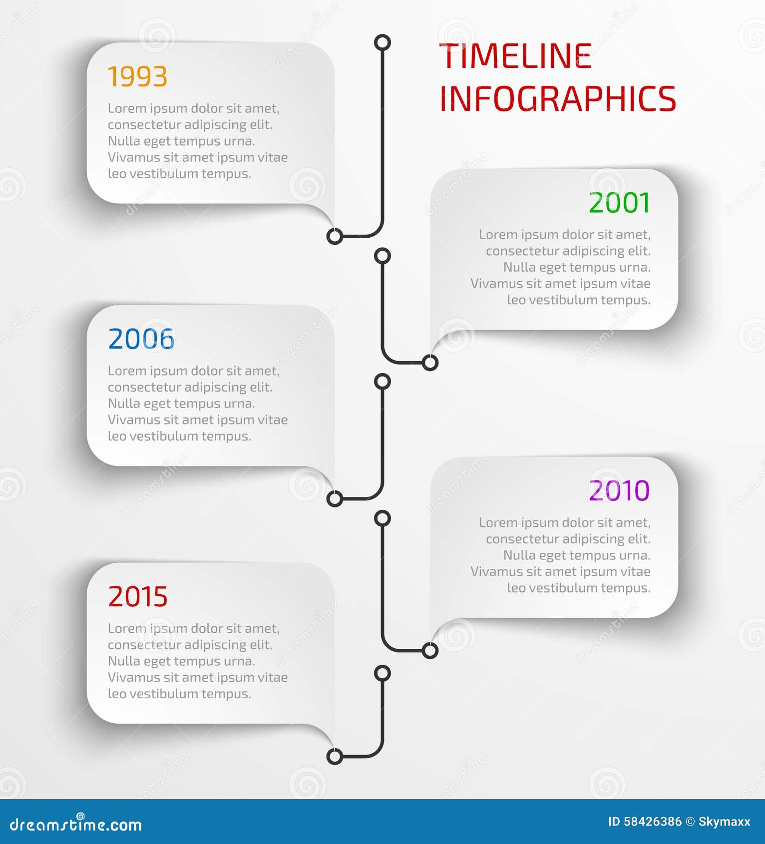 Modern Timeline Infographic Banner Cartoon Vector | CartoonDealer.com ...