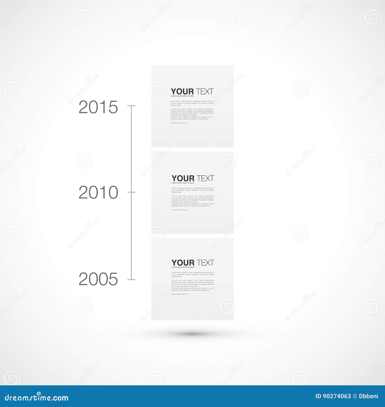 Modern Timeline Infographic Design with Your Text Stock Vector ...