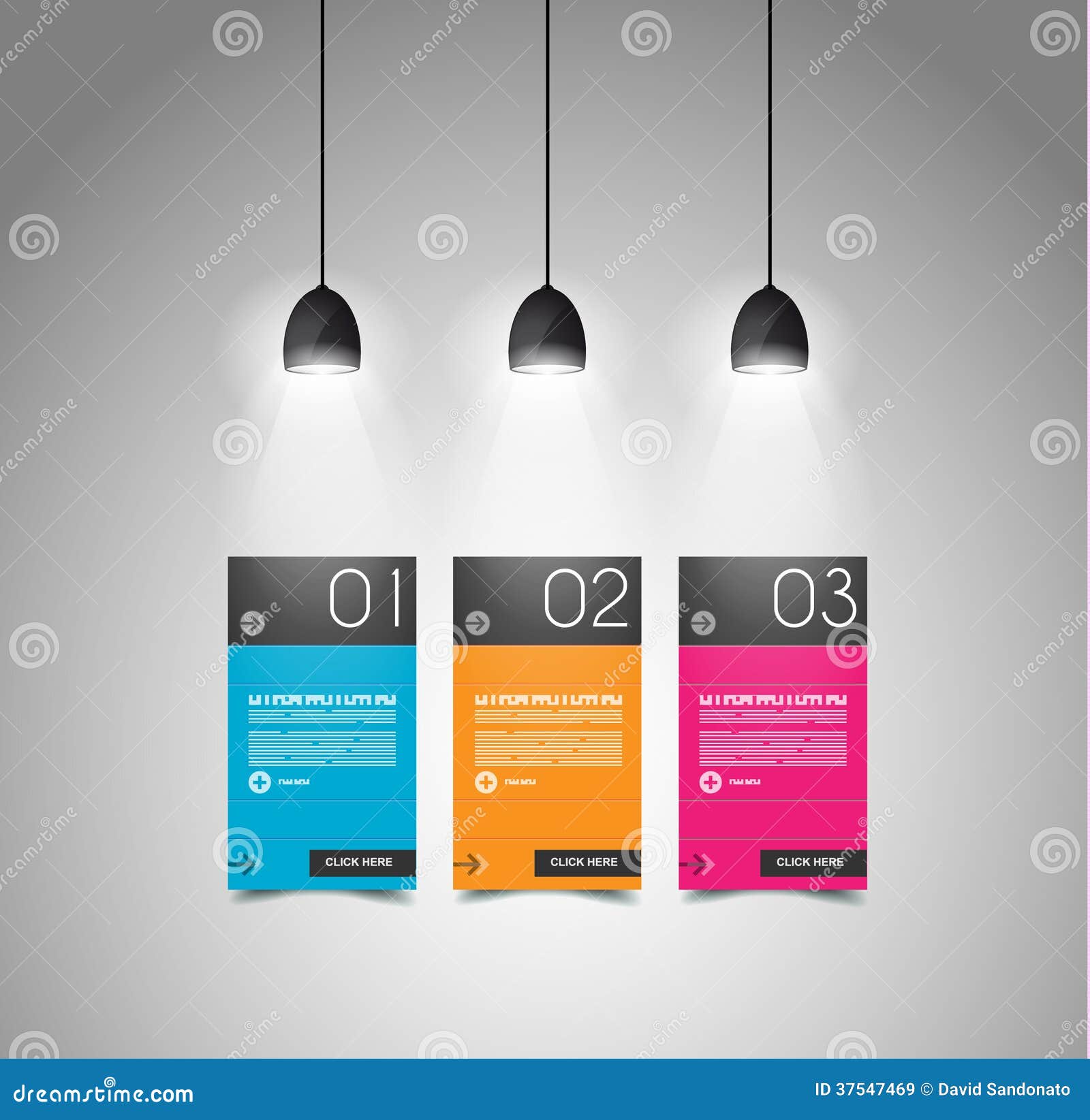 Modern Timeline Template with Flat UI Stock Illustration - Illustration ...