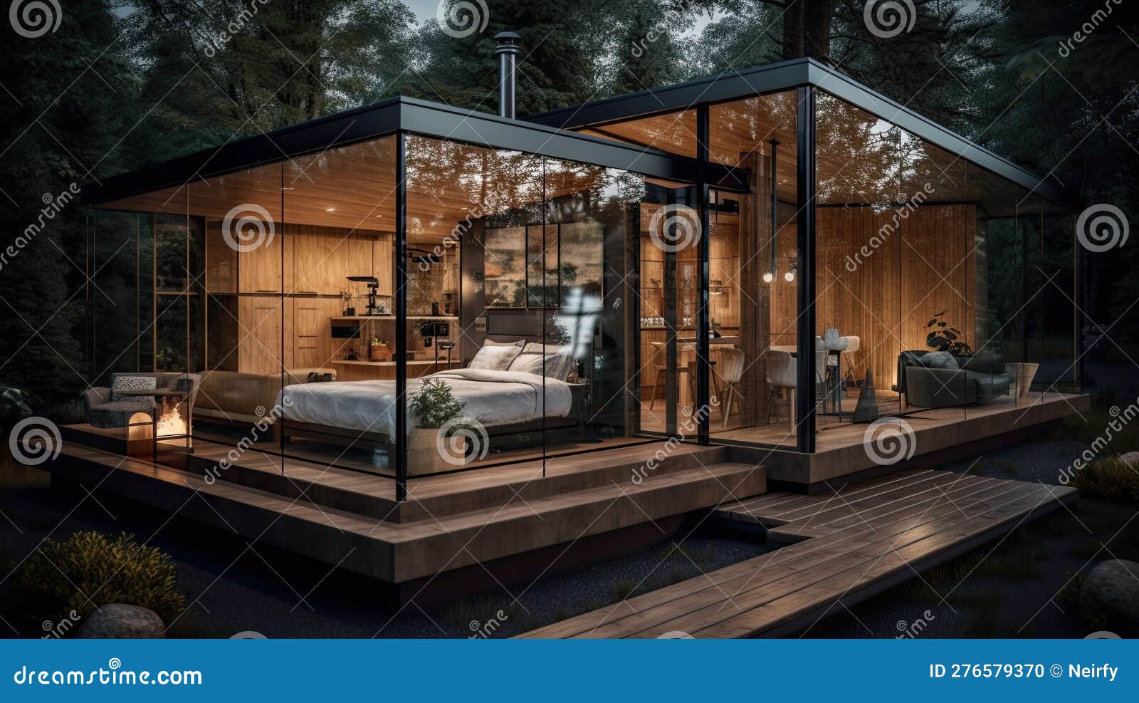 Modern tiny houses stock photo. Image of sustainable - 276579370