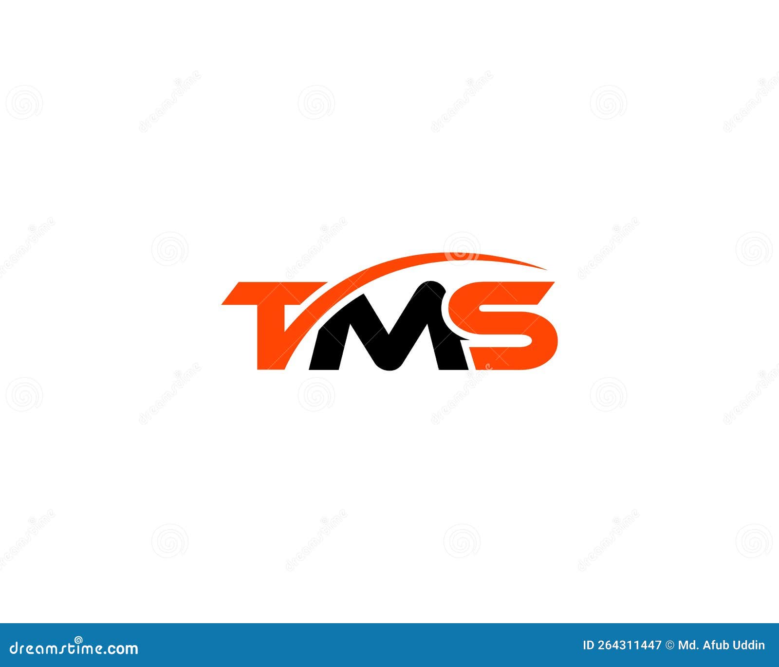 Modern TMS Letter Initial Logo Design Stock Vector - Illustration of ...