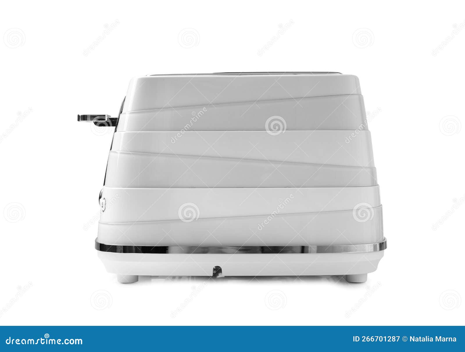 Modern Toaster on a White Background Stock Image - Image of food ...