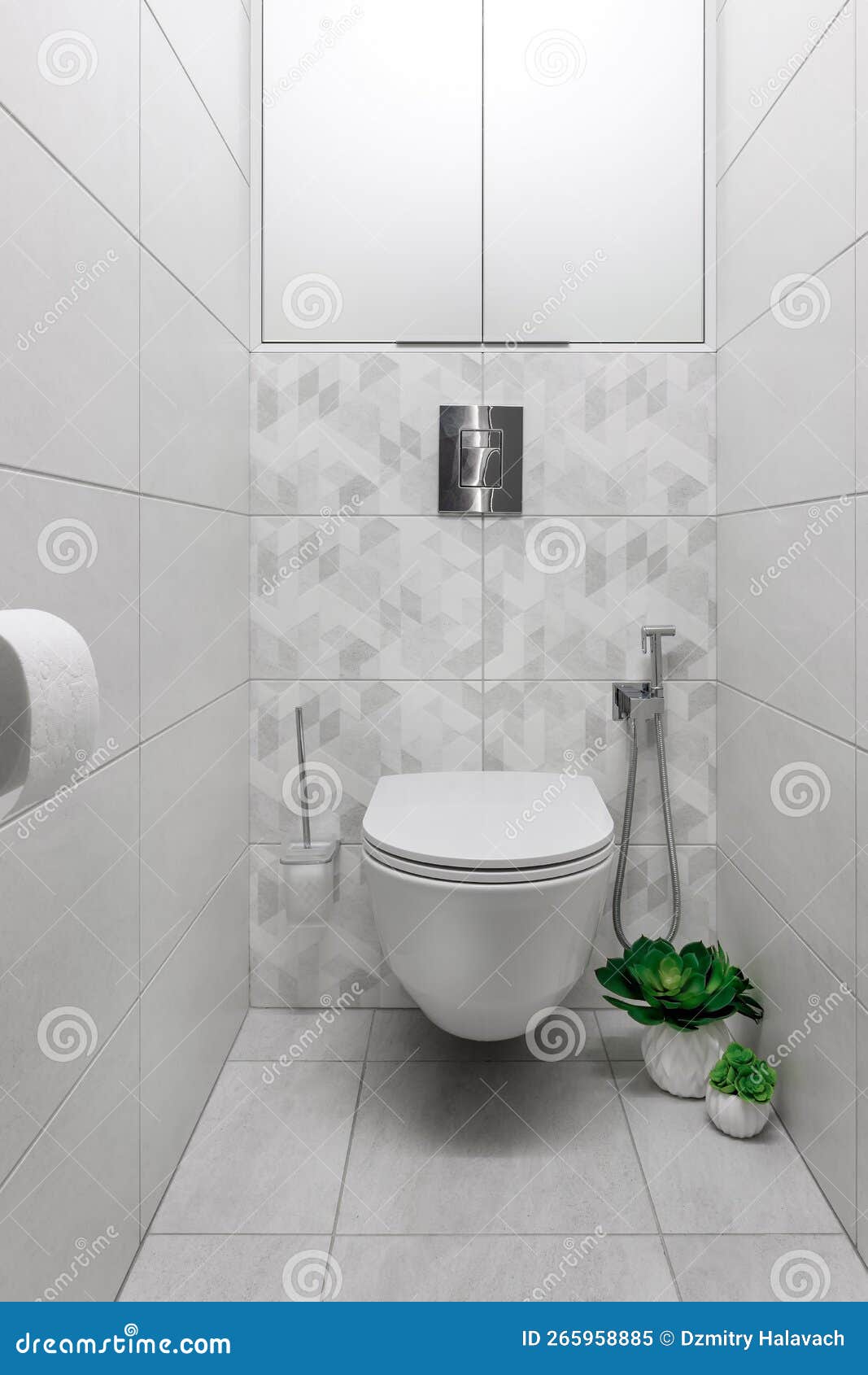 Modern Toilet Design with Clean Lines for Stylish Small Space Stock ...