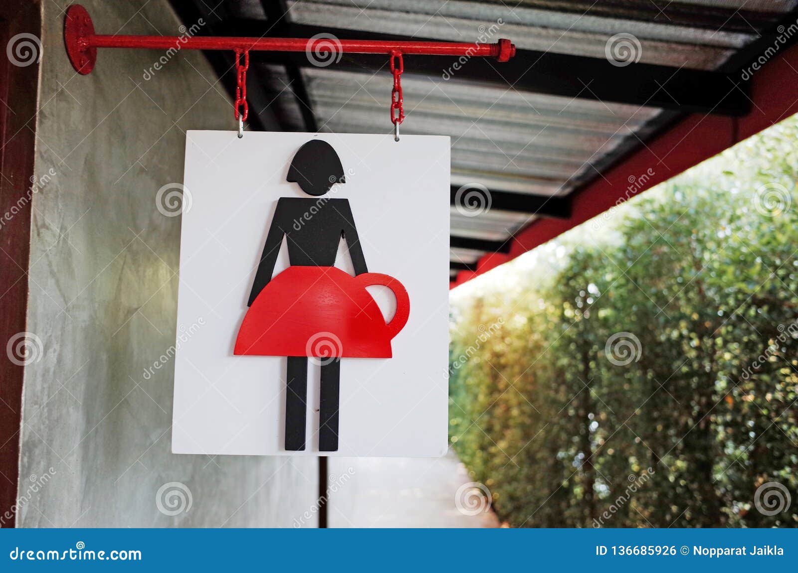 Modern Toilet Sign or Restroom Sign Stock Photo - Image of access, male ...