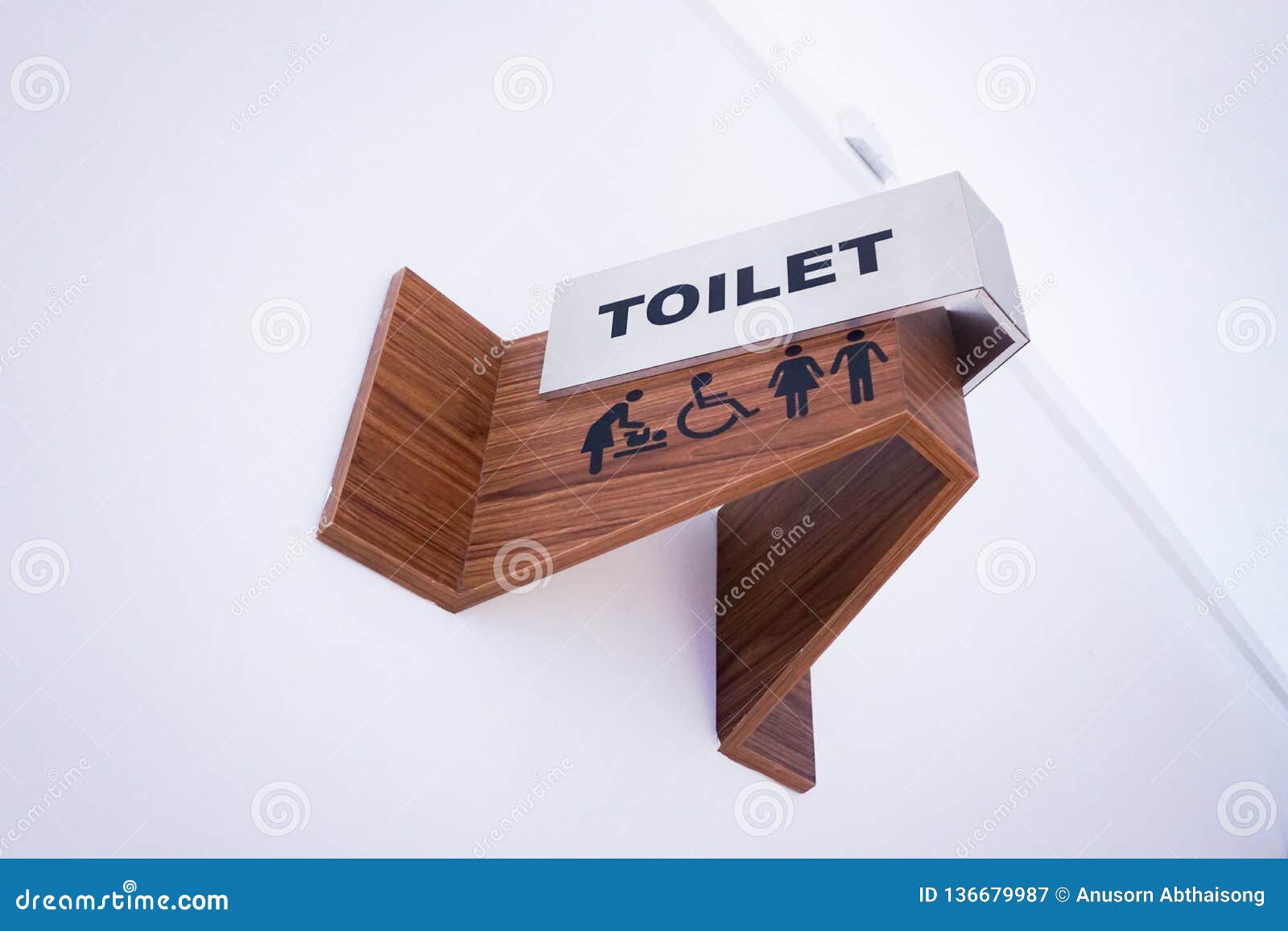 Female and Male Symbols for Comfort Room. Stock Illustration ...