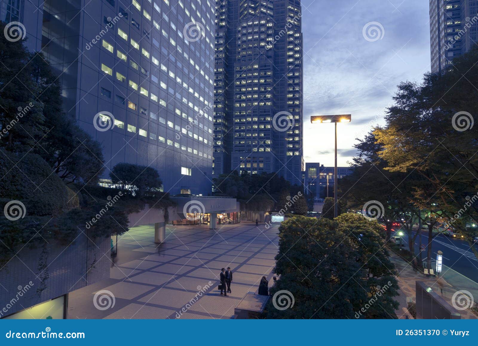 Modern Tokyo editorial image. Image of square, evening - 26351370