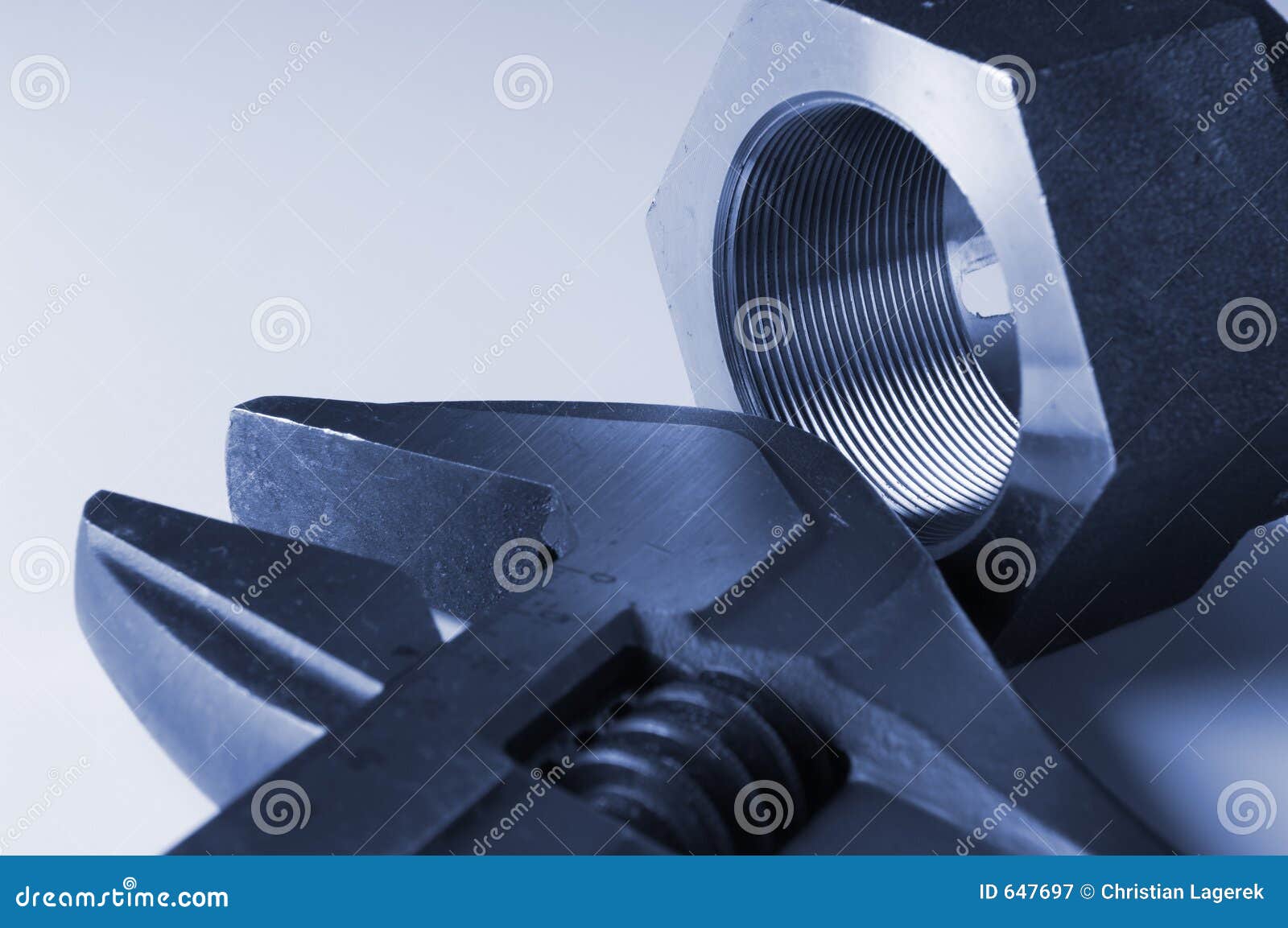 Modern tools in blue stock image. Image of metal, tools - 647697