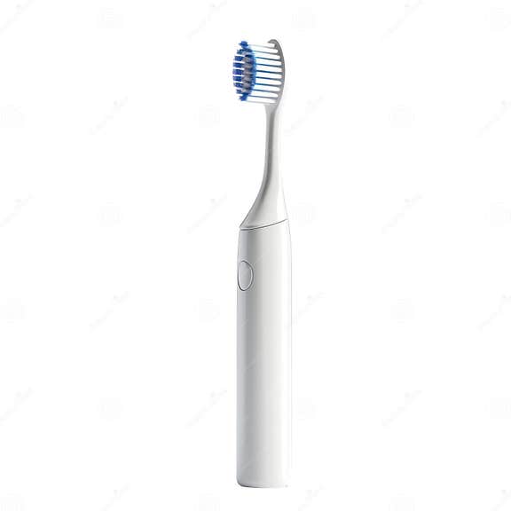 Modern Toothbrush Front View Isolate on Transparency Stock Illustration ...