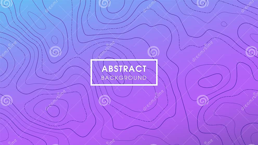 Modern Topographic Map Line Background. Concept of Geographic Pathway ...