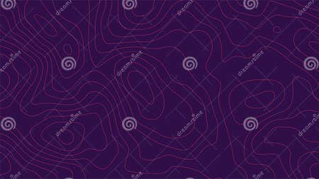 Modern Topographic Map Line Background. Concept of Geographic Pathway ...