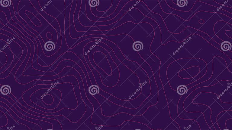 Modern Topographic Map Line Background. Concept of Geographic Pathway ...
