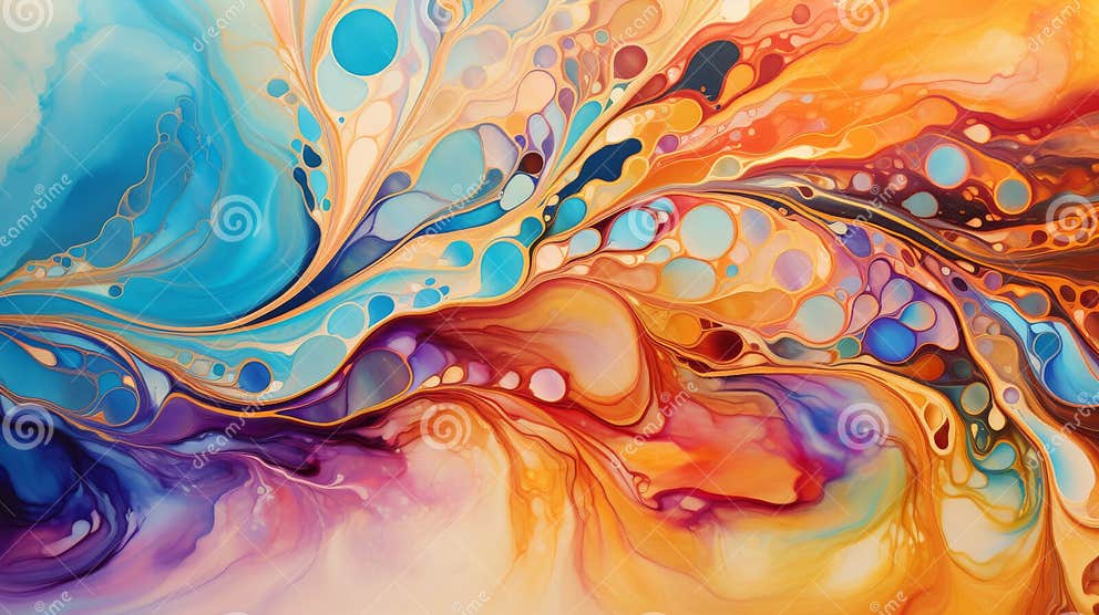 Modern Touch with Abstract Art Wallpapers Stock Illustration ...