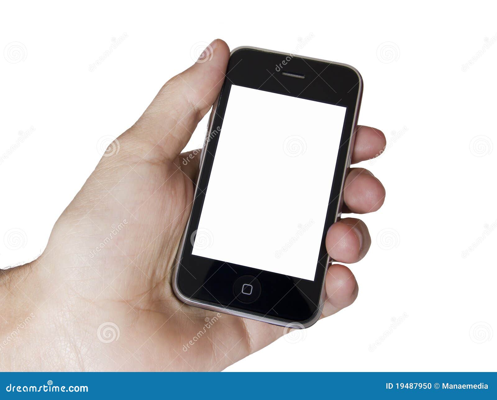 Modern touch screen phone stock photo. Image of call - 19487950