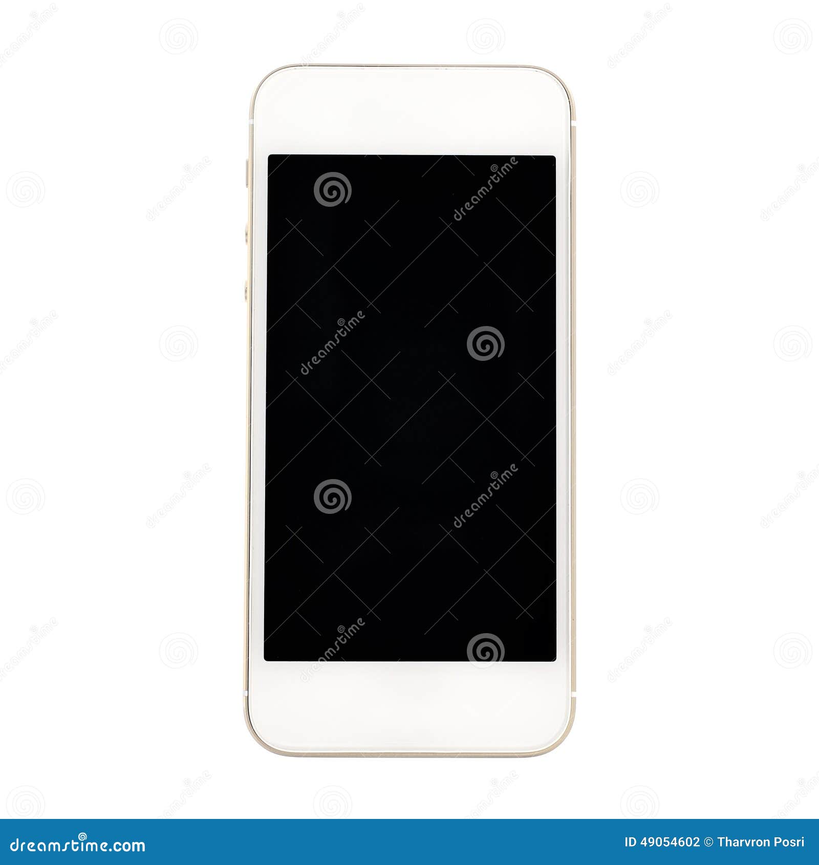 Modern Touch Screen Smartphone Isolated on White Background Stock Photo ...