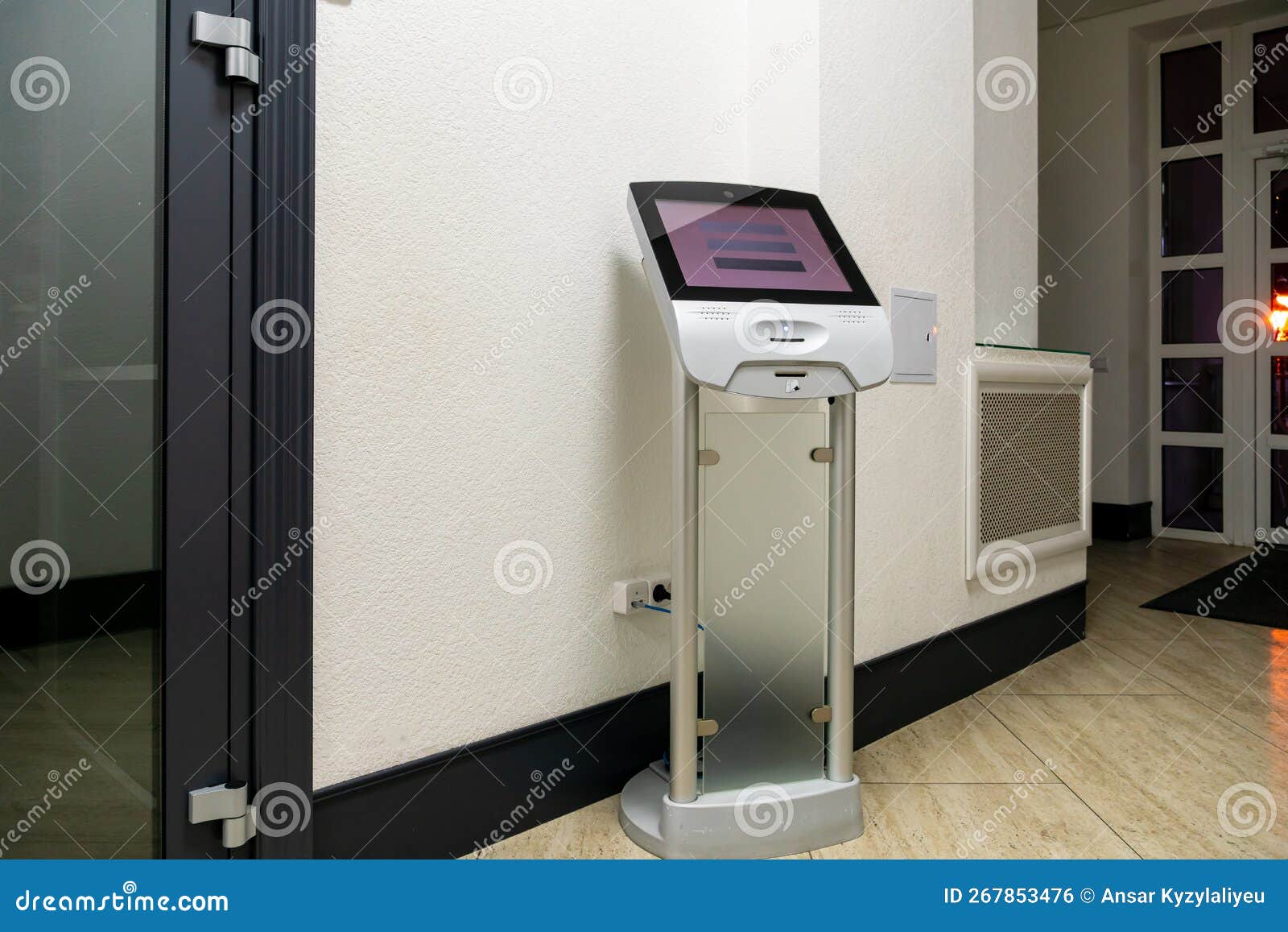 A Modern Touch Screen Terminal for Customer Service, an Electronic ...