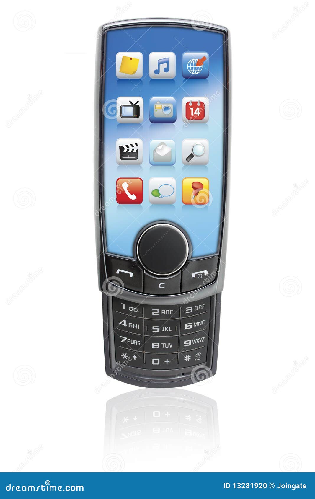 Modern Touchscreen Mobile Phone Stock Photo - Image of business, future ...