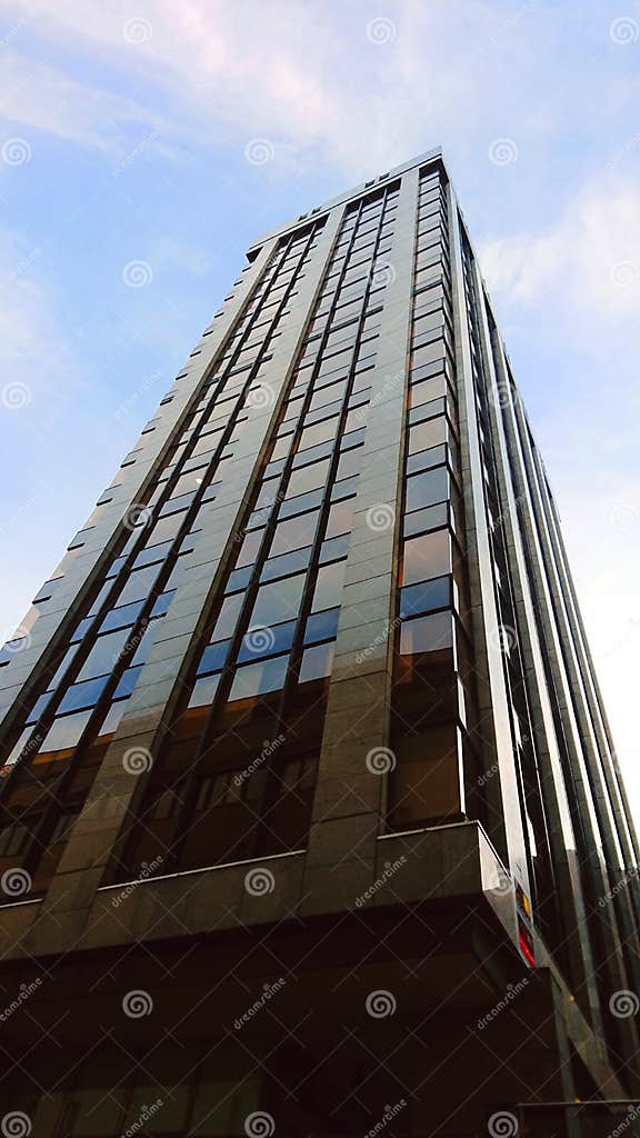 Modern Tower Office Block Architecture Stock Image - Image of tower ...