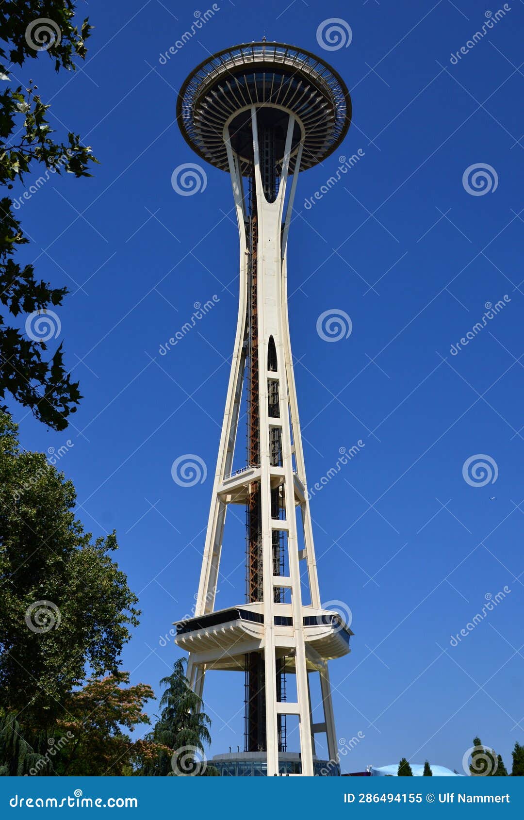 Modern Tower Space Needle at the Seattle Center, Washington Editorial ...