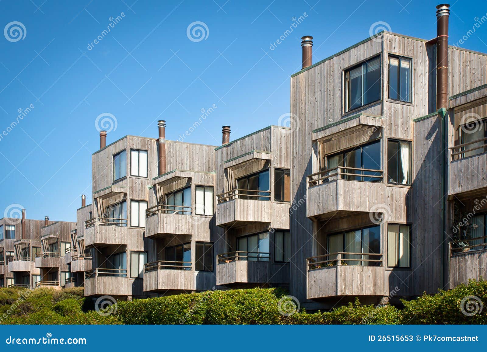 Modern Townhomes stock image. Image of multistory, area - 26515653