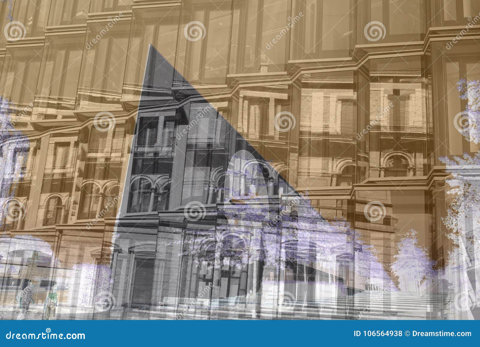 Modern and Traditional Architecture Composition 00612 Stock Photo ...