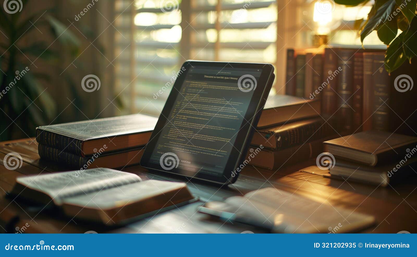 Modern and Traditional Bible Study Setup Stock Illustration ...