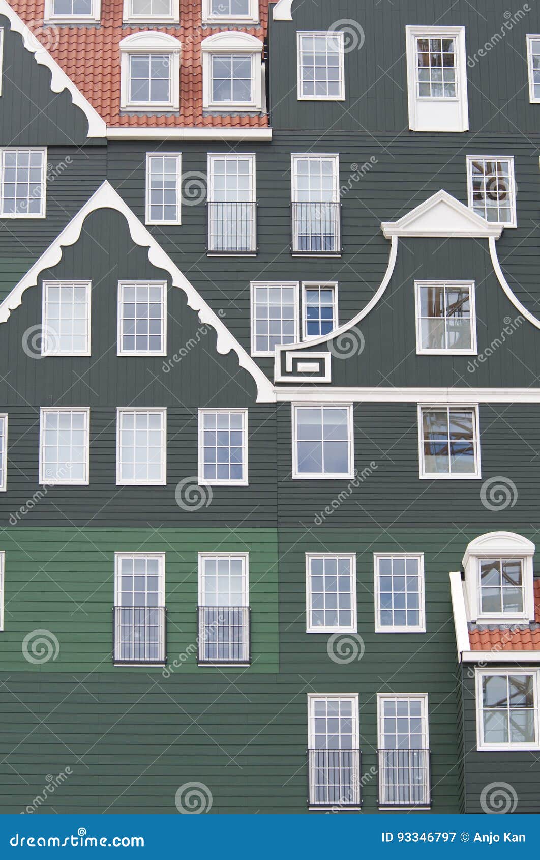 Modern and Traditional Dutch Architecture Stock Image - Image of houses ...