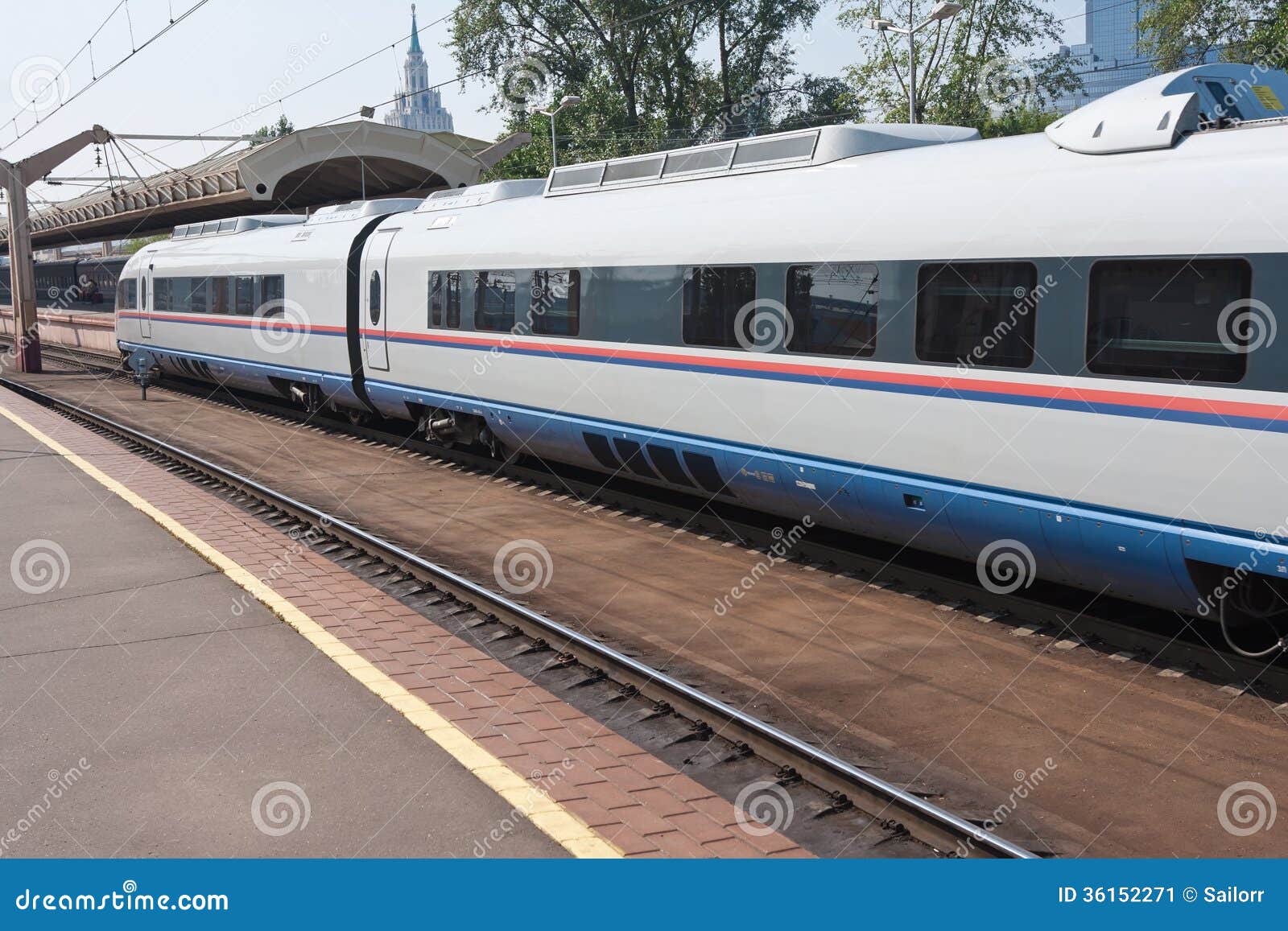 Modern train stock image. Image of rail, speed, rapid - 36152271