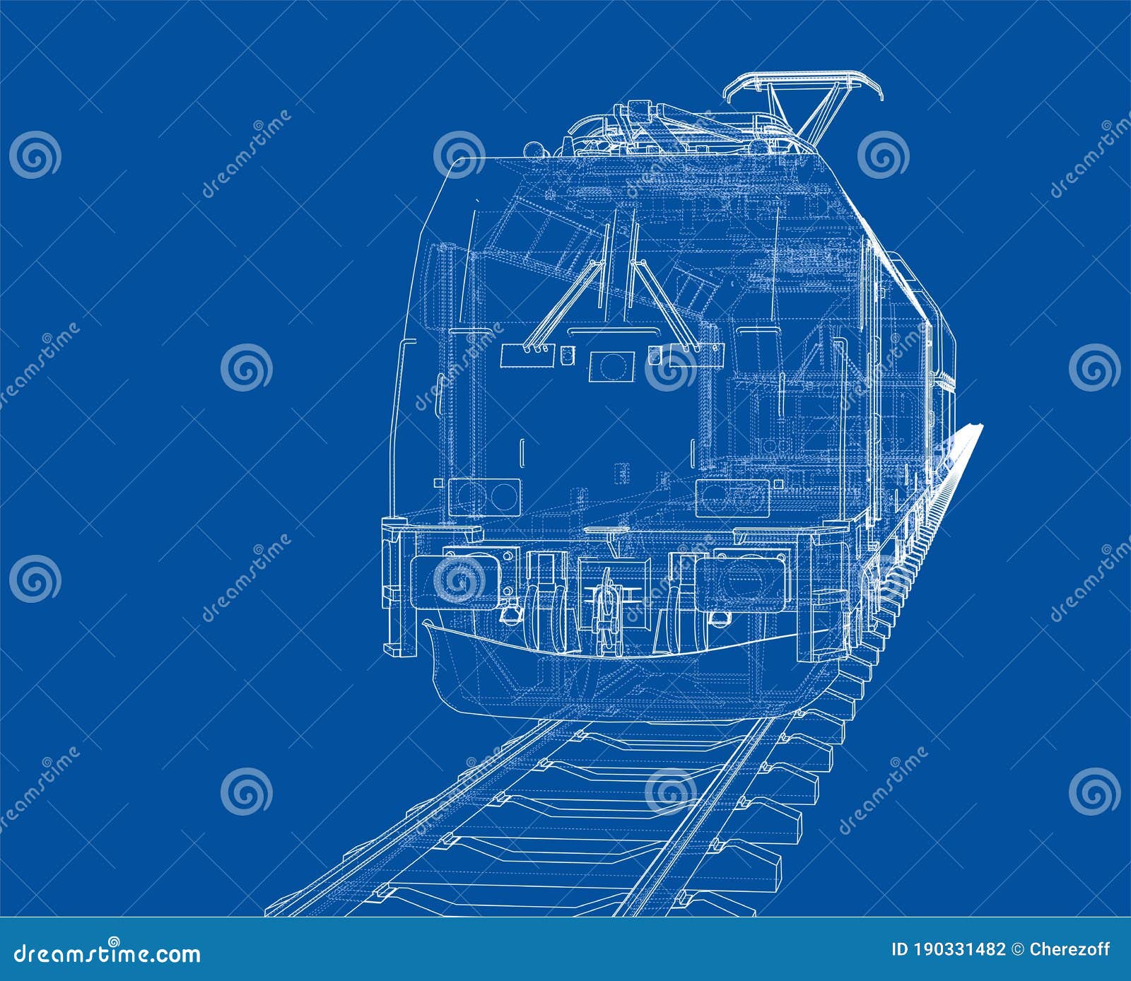Modern train concept stock illustration. Illustration of transport ...